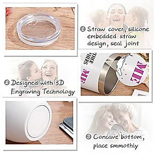 Patelai Others Mothers Me Unicorn Wine Tumbler, Funny Birthday Mother's Day Gift for Your Mother from Daughter Son, 12 Ounce Funny Coffee Mug with Straw Brush and Gift Box