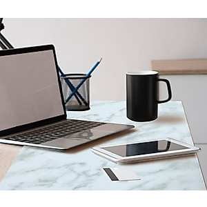 Shelf Liner for Kitchen Cabinets 15 Inch Wide X 20 Ft Non Adhesive Cabinet Drawer Liners for Shelves Non Slip Waterproof Marble Printed Mat for Closet Bathroom Pantry Cupboard Refrigerator