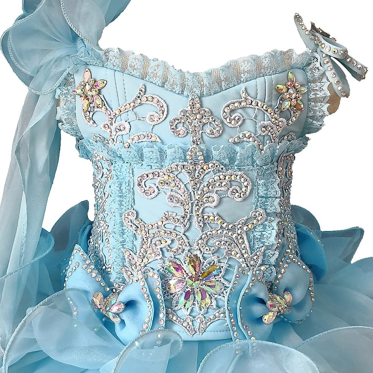 Jennifer G011 Infant Toddler Baby Newborn Little Girl's Pageant Party Birthday Dress Blue (as1, Age, 12_Months, 18_Months)