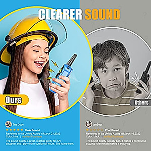 Walkie Talkies for Kids 2 Pack: Long Range Kids Blue Walkie Talkies for Boys 4-12 Easter Birthday Gifts Toys for 3 4 5 6 7 8 9 Year Old Boys Kids Camping Outdoor Toys for Kids
