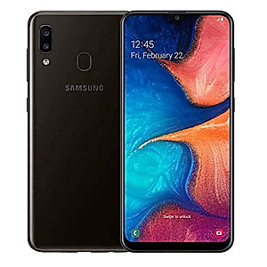 SAMSUNG Galaxy A20 6.4" 32GB GSM Unlocked 4G LTE Android Smartphone (Black)