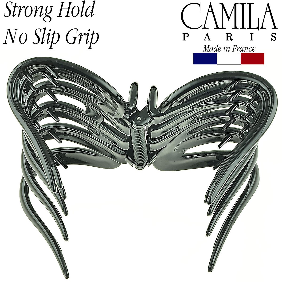 Camila Paris AD718-719 French Octopus Hair Clip for Women for Long Curly Wavy Hair, Girls Hair Claw Clips Fashion Durable Styling Hair Accessories for Women, Strong Hold No Slip Grip, Made in France