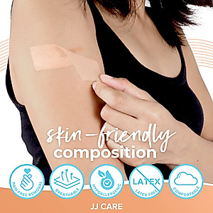 JJ CARE Soft Silicone Tape, 1.6” x 120” Flexible Silicone Scar Tape, Medical Grade Silicone Strips for Scars, Washable & Reusable Scar Tape for Surgical Scars, Latex-Free Scar Tape