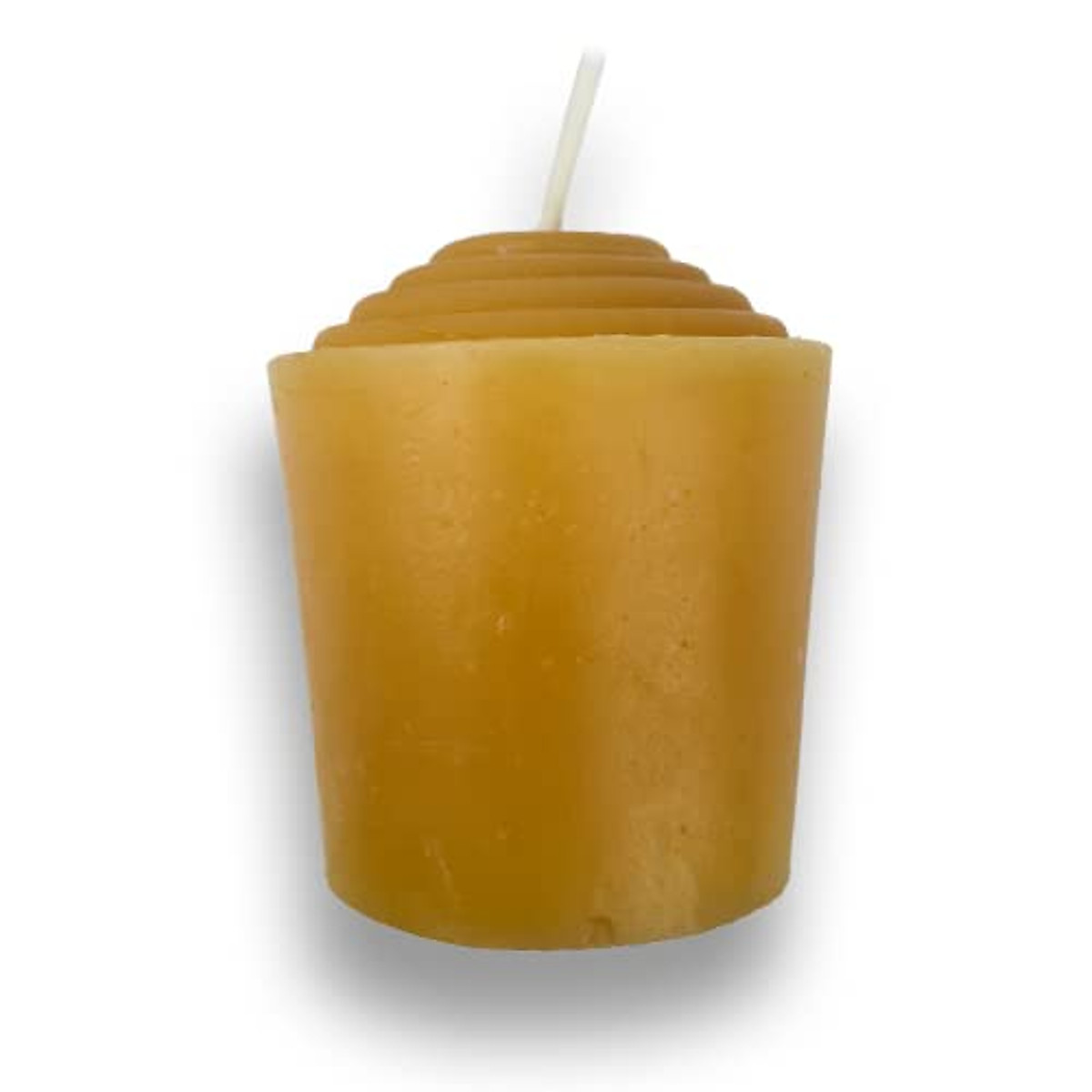 Beeswax Votive Candles - 4 Pack, 15 Hours Each, Over 60 Hours Burn Time - 100% Pure USA Bees Wax - Unscented - All Natural Light Honey Scent