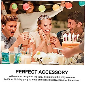 60th Birthday Its My Birthday Tiara 70th Birthday Heart Decor Headwear for Women Crown Birthday Decorations Crystal Tiara Queen Crown Decorate Headband Hair Accessories