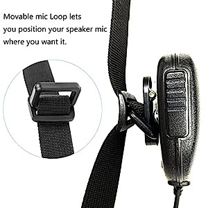 Radio Holster Radio Strap Firefighter EMS EMT Bundle Set Includes Anti-Sway Strap for Radio Strap,Radio Holder,Shoulder Strap Fits for Two-Way Ham Walkie Talkie Radio Scanner