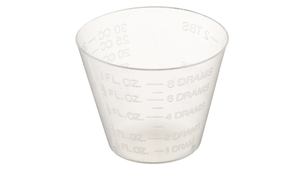 Delta Education 1 oz Measuring Cup - Clear, Pack of 30