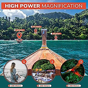 Roxant Monocular Telescope - High Definition Ultra Light Pocket Telescope - Includes Compact Monocular, Neck Strap & Cleaning Cloth, Monoculars for Adults, High Powered Handheld Telescope