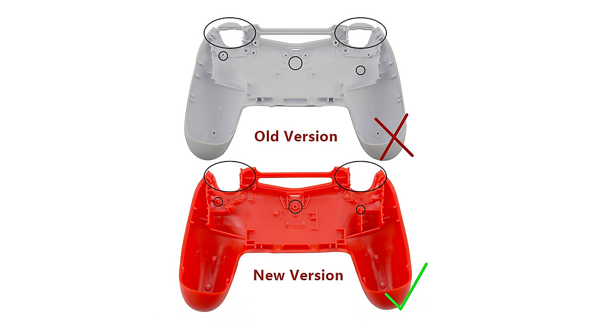 Replacement Full Housing Shell Case Cover with Buttons Mod Kit For PS4 ...