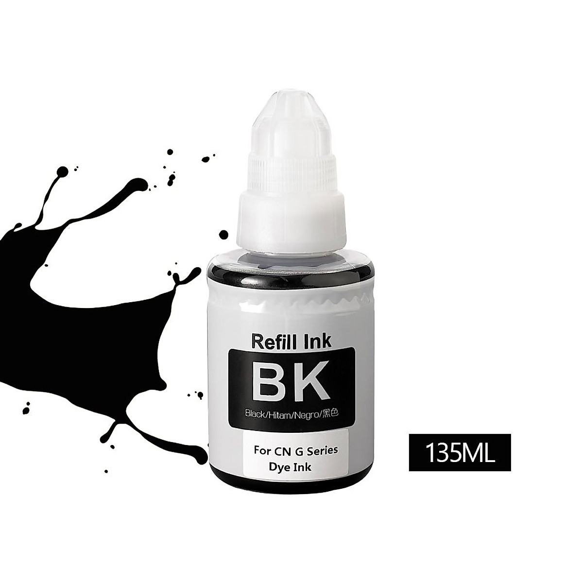 Printers Jack Compatible Canon GI-290 Refill Ink Bottle Kit for Canon PIXMA G4200, PIXMA G3200, PIXMA G4210, PIXMA G2200, PIXMA G1200 Printers