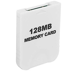 Memory Card ABS Shell Read Console Game Memory Card Easy to Use,for Console Game,for Store Characters,Levels,Scores,Etc(128MB-white)