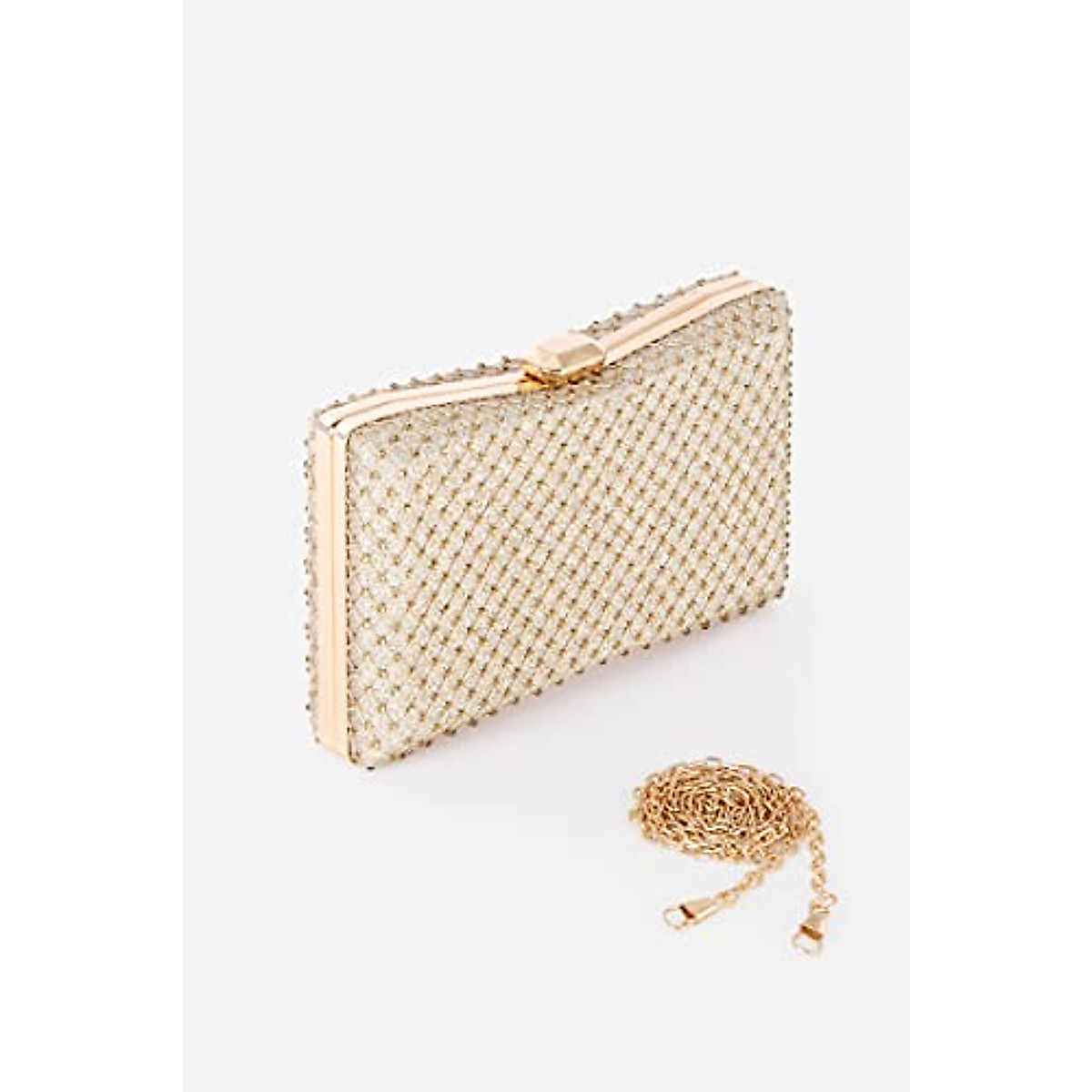 BABEYOND Rhinestone Clutch Evening Bag - Women's Glitter Bling Crossbody Purses for 1920s Party Prom Wedding