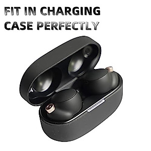 6 Pairs Memory Foam Earbud Tips for WF-1000XM4 Ear Tips Foam Ear Tips with WF-1000XM4 Replacement Tips 6 Pairs, SML, Black