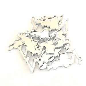 Super Cool Creations Digger JCB Shaped Crafting Mirrors, Set of 10, Many Colours, Shatterproof Acrylic, Pink Mirror, Pack of 10 x 4cm