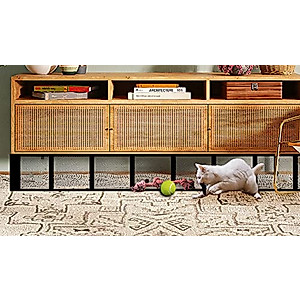 LAMINET Deluxe Under Couch Toy Blocker - Keep Toys and Other Objects from Disappearing Under Furniture. Attaches Easily to The Bottom of Couches and Furniture Non Adhesive Works on All Types of Floors