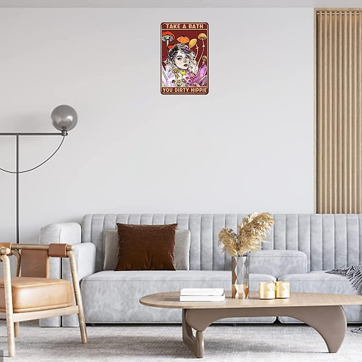 Take A Bath You Dirty Hippie Poster Hippie Poster Mushroom Poster Lifestyle Poster Home Decor Bathroom Metal Sign Wall Art For Home Bedroom Garden Store Cafes Club Bar 8x12 Inch