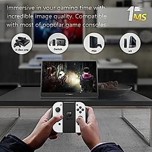 INNOCN 13.3" OLED Portable Monitor 1080P FHD USB C Laptop Monitor HDMI Computer Display HDR Gaming Monitor w/Detachable Stand & Speakers, External Monitor for Laptop PC Mac Tablet PS4 Xbox Switch