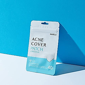 Avarelle Pimple Patches (40 Count) Hydrocolloid Acne Cover Patches | Zit Patches for Blemishes, Zits and Breakouts with Tea Tree, Calendula and Cica Oil for Face | Vegan, Cruelty Free Certified, Carbonfree Certified (40 PATCHES)
