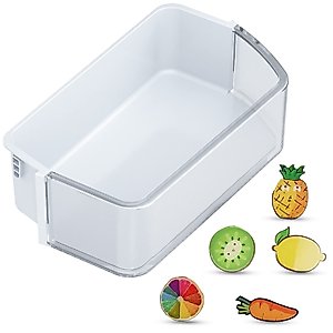 DA97-12650A Door Shelf Bin Basket for Samsung Refrigerator Door Shelf Right Side Replacement for Samsung RF263beaesr RF260beaesr RF261beaesr Door Shelves With 5 Cute Decorative Refrigerator Magnets