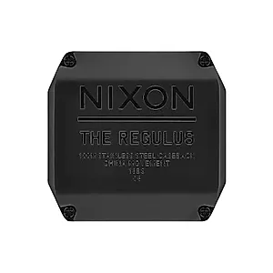 NIXON Regulus A1180 - Surplus/Carbon - 100m Water Resistant Men's Digital Sport Watch (46mm Watch Face, 29mm-24mm Pu/Rubber/Silicone Band)