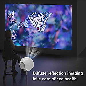 Movie Projector Built-in Speaker Support 1080P Portable Projector Video Projector for Home Cinema & Outdoor Movies Compatible with PC, DVD, TV Stick, USB, Audio