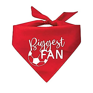 Biggest Fan of Soccer Player Dog Bandana (Assorted Colors)