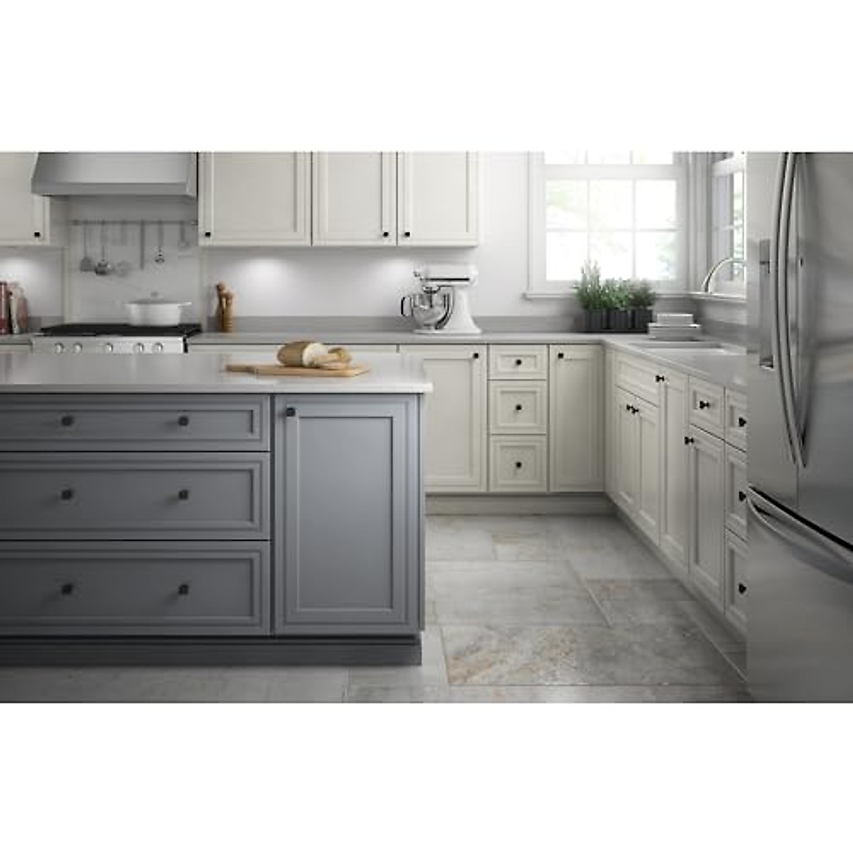 Franklin Brass Parow (1-Pack) Cabinet Knobs Matte Black Hardware for Kitchen, Drawer Pulls, Dressers, Closet Door 1-1/8' P29542K-FB-C