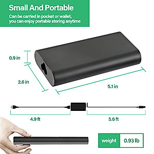 90W USB-C Slim Charger for Dell Latitude 7410 7310 5300 5400 5420 5500 5289 3400 3500 7200 7300 7420 7320 7390 7400 XPS 15 13 12 Inspiron 7506 7706 2-in-1 Precision 3540 3550 LA90PM170 Power Adapter