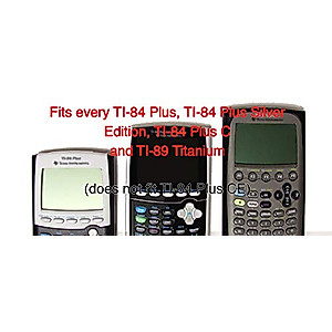 EZ Graphing Blue Hard Slide Case-Cover (See Description for Details) for TI 84 Plus, TI 84 Plus C Silver Edition Color, TI 89 Titanium Graphing