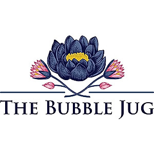 The Bubble Jug® Dark Cobalt Blue 50 fl oz 1.5L Litre Extra Large Glug Gurgle Pitcher Jug - Fish Shaped Jug - Decorative Ceramic Glugging Cocktail, Water and Gin Jug and Gurgling Carafe Pot