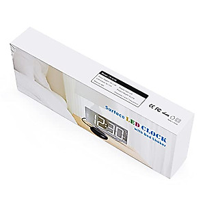 Alarm Clock for Heavy Sleepers Adults, 8.7'' Large Led Digital Mirror Alarm Clock with USB Charger, Vibrating Alarm Clock with Bed Shaker, Battery Backup Snooze Dual Alarm Dimmer, for Teens Adults