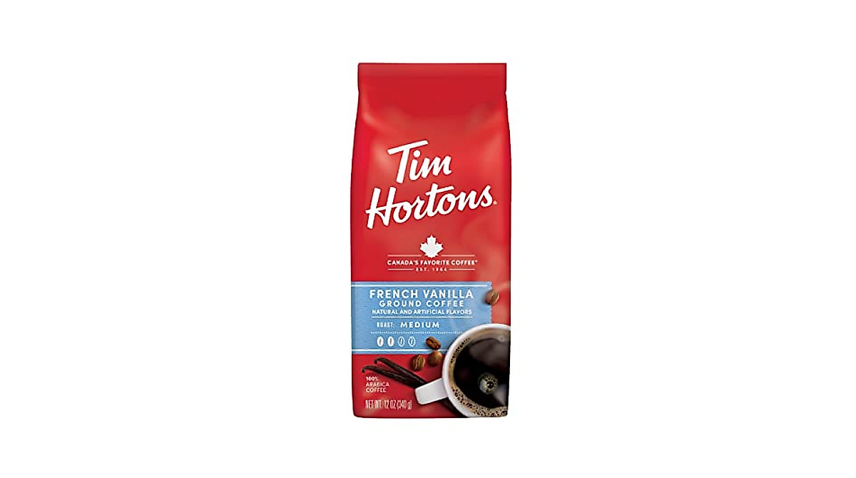 Tim Hortons French Vanilla Coffee - Smooth & Flavorful