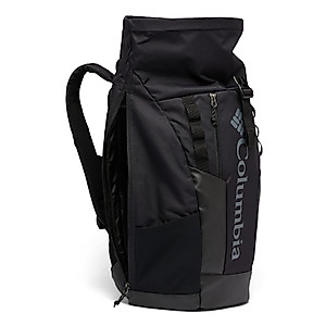 Columbia Unisex Convey 25L Rolltop Daypack, Black/Black, One Size