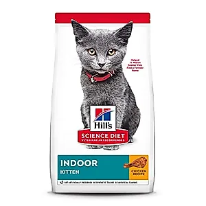 Hill's Science Diet Dry Cat Food, Kitten, Indoor, Chicken Recipe, 7 LB