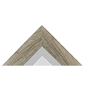 FRAMES BY POST Hygge Picture Photo Frame, Plastic Glass, Grey Ash with Light Grey Mount, 50 x 40 cm Image Size 15 x 10 Inches