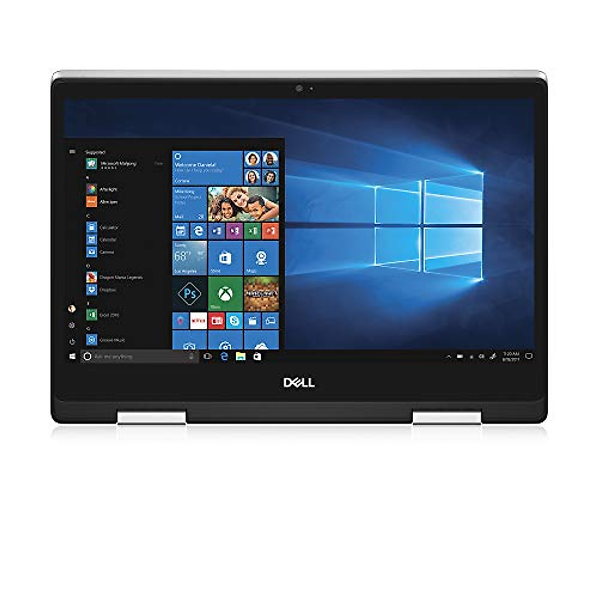Dell Inspiron 2-in-1 Laptop LED-Backlit Touch Display, i7-8565U, 8GB 2666MHz DDR4, 256 GB m.2 PCIe SSD, 14", Silver, Alexa Built-In (i5482-7069SLV-PUS)