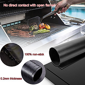 Akblaklsa 4 Pack Non-Stick Oven Liners and Mesh Mats, Reusable Liners for Toaster Oven, 13 × 15.74 inch Grill Mats and Mesh Mats, Oil Brush, Toaster Oven Reusable Mats Set, Heat Resistant Baking Mat