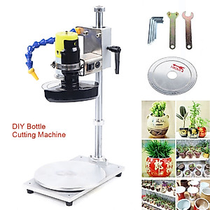 Glass Bottle Cutter, Electric DIY Machine for Cutting Bottles, Wine Bottle Cutting Tool Kit for DIY Projects Round/Square/Irregular Glass or Ceramic Bottles