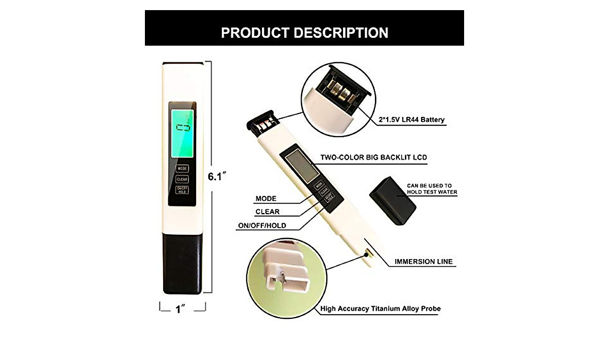 Accurate TDS Meter for Reliable Water Testing