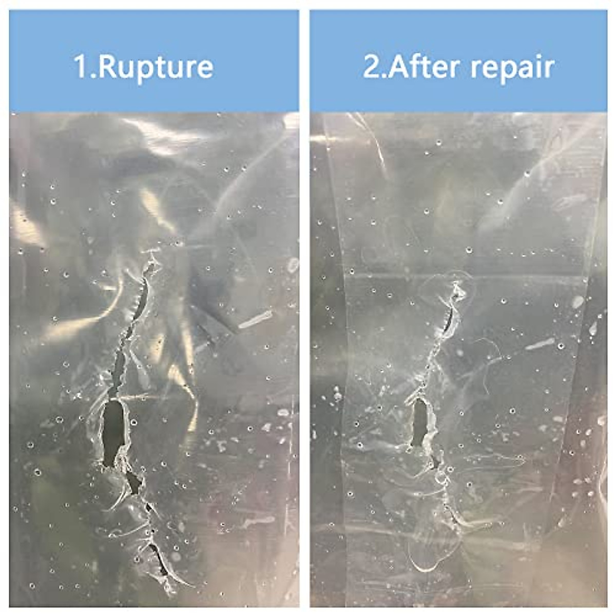 Greenhouse Plastic 6 mil Reinforced Tape, Greenhouse Repair Tape, Greenhouse Tape Greenhouse Repair Tape Clear to Repair Polyethylene Rip Poly Patch Repair kit(2" x108')