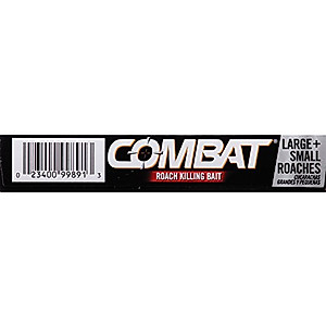 Combat Roach Killing Bait Stations for Small and Large Roaches, 6 Count (Pack of 1)