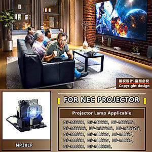 Aurabeam MOLVGOC NP30LP Projector Lamp Bulb for NEC M322H M332XS M352WS M353WS M402W M402X M403H M403W M403X NP-M403H M402H