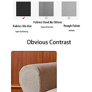LINGXIYA Set of 2 Sofa Armrest Cover, Soft Stretch Arm Cover for Recliners Sofas Chairs,Couch Furniture Armrest Protector Covers