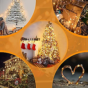 Fairy Lights Battery Operated, Copper String Lights 33ft 100 LED with 8 Modes Indoor Outdoor, Waterproof Twinkle Lights with Remote Control for Christmas,Bedroom,Patio,Wedding Party,Backyard