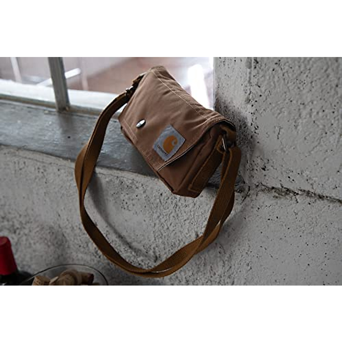 Carhartt Legacy Women's Essentials Crossbody Bag and Waist Pouch, Wine