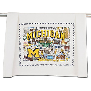 Catstudio University of Michigan Collegiate Dish & Hand Towel | Great for Kitchen, Bar, & Bathroom