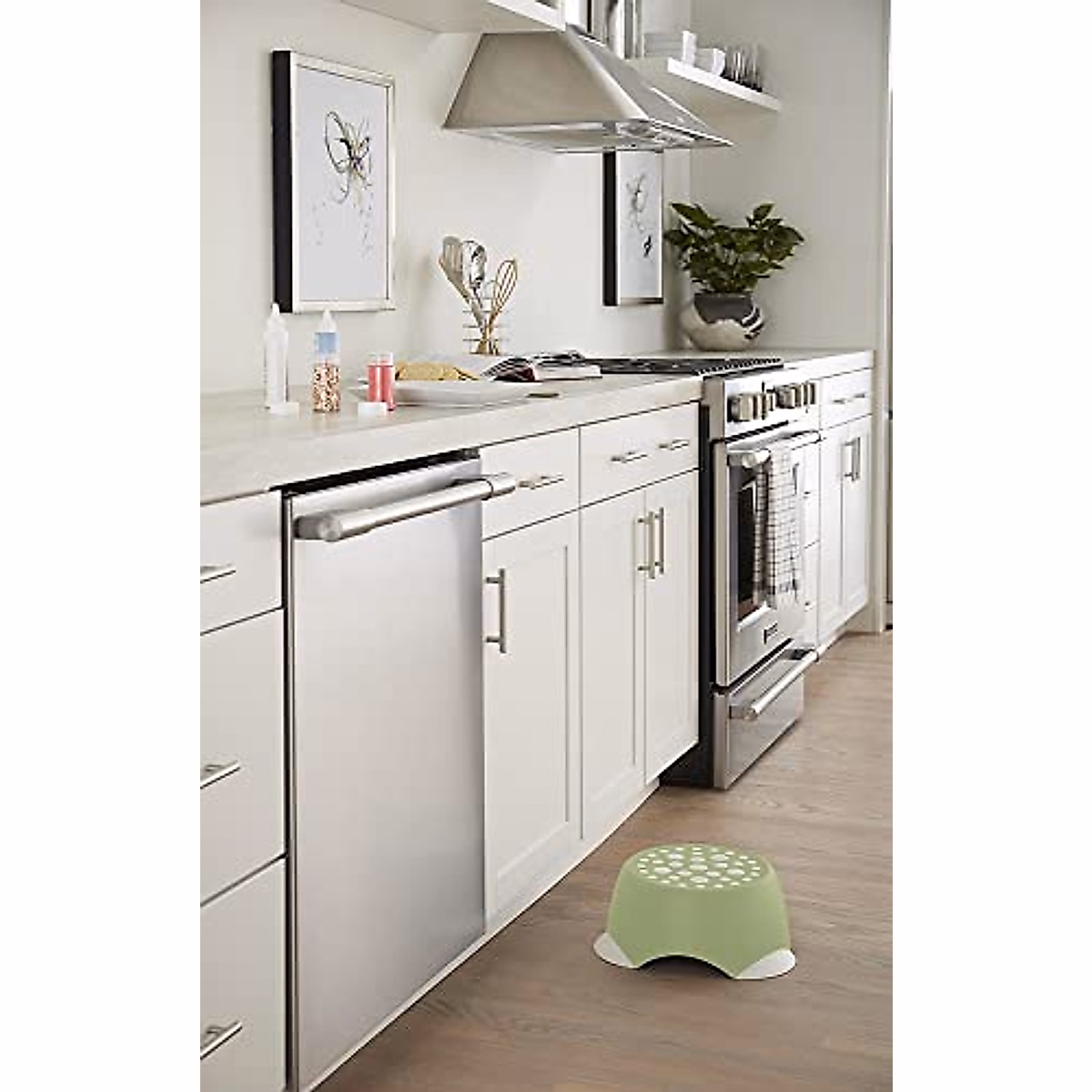 COSCO 11908GRN2E Kids Stool, One-Step, Green, 2