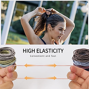 Unaone Hair Elastics Ties, 300 PCS Stretchable Rubber Hair Band No Crease Hair Band 2mm for Thin Hair, Suitable for Women, Men, Girls and Boys