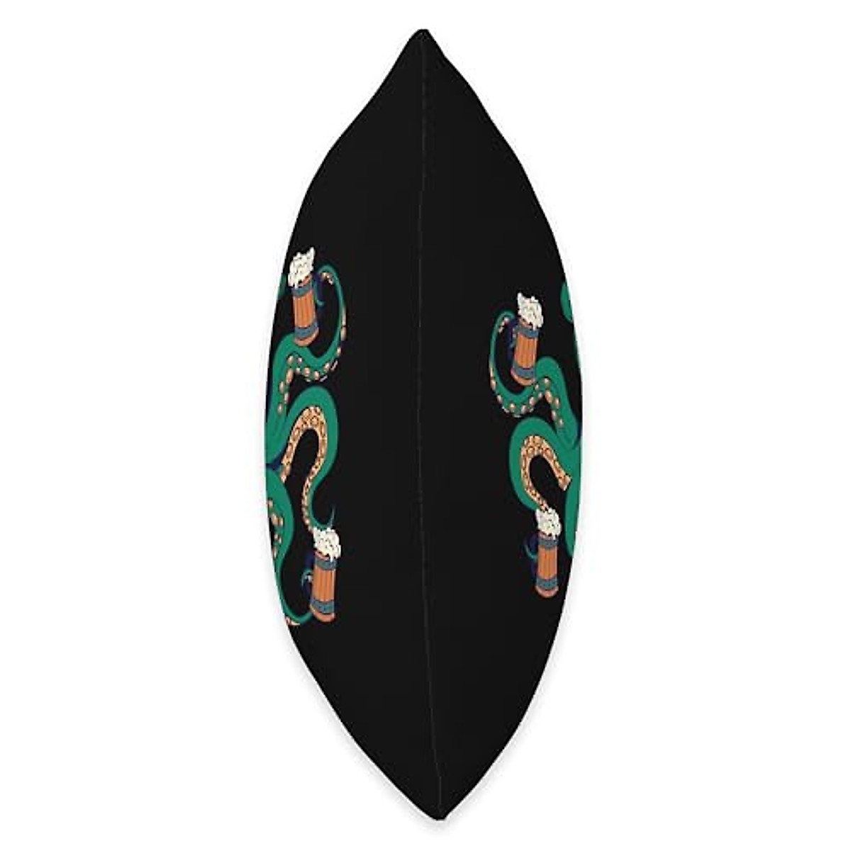 Funny saint Patrick's day double fisting twice octopus Irish Throw Pillow