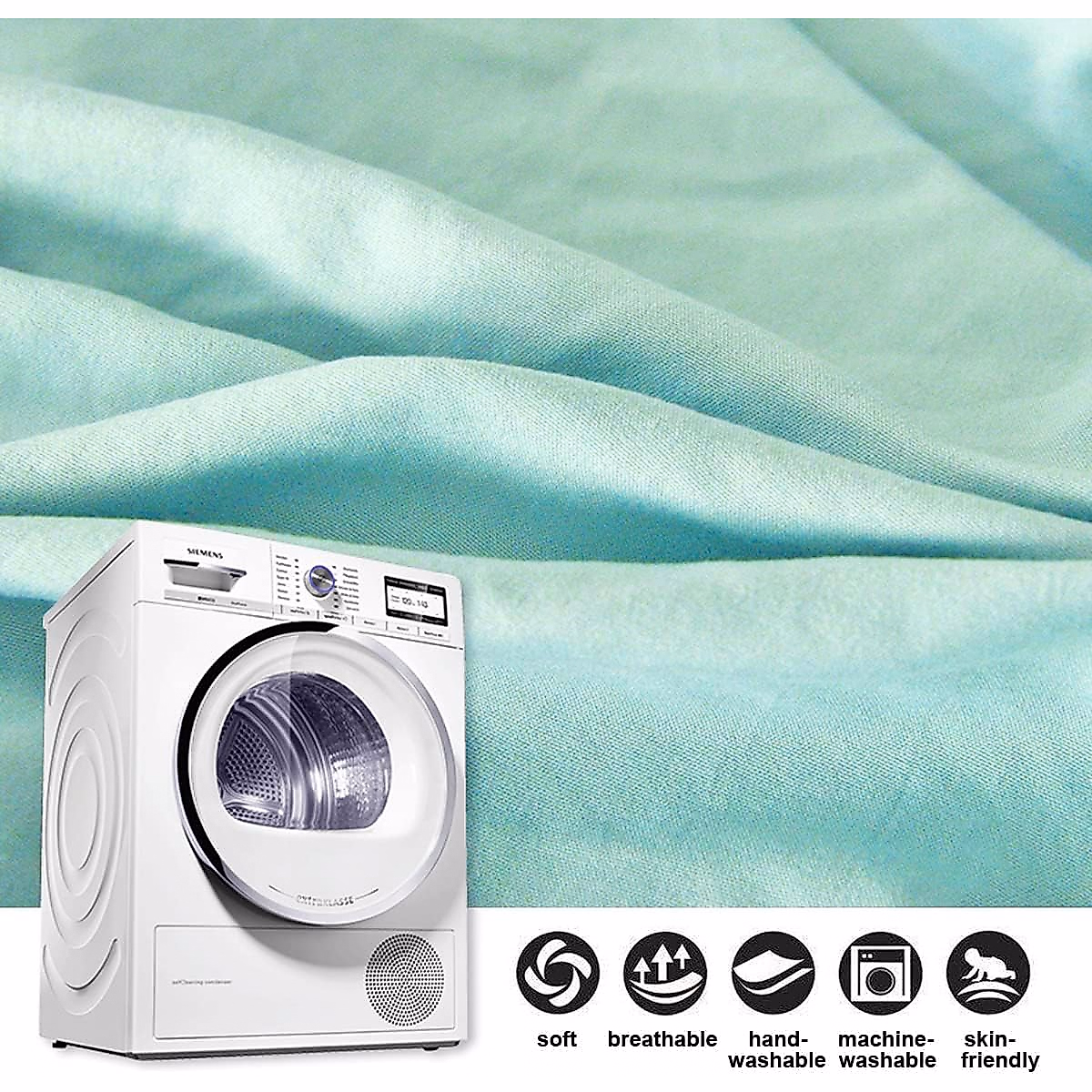 Kertnic Decor Canopy for Kids Bed, Soft Smooth Playing Tent Canopy Girls Room Decoration Princess Castle, Dreamy Mosquito Net Bedding, Children Reading Nook Canopies in Home (Green)